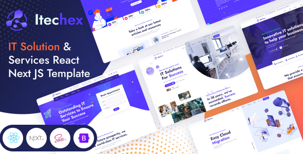 Itechex - IT Solution & Services React Next JS Template by pixelaxis
